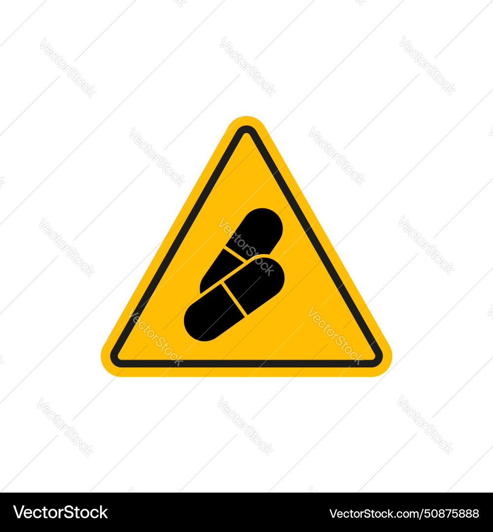 Side effects sign icon set information Royalty Free Vector