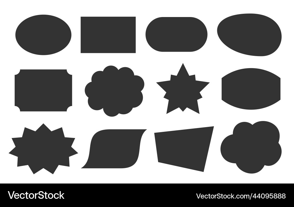 Speech bubble comic page chat massage text box set