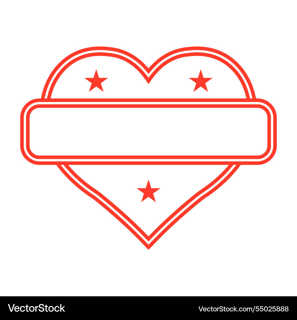 Stamp with frame for declaration love form red Vector Image