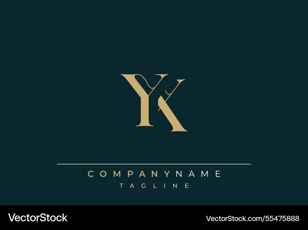 Yx abstract logo design Royalty Free Vector Image
