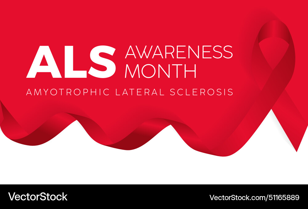 Als amyotrophic lateral sclerosis awareness month Vector Image