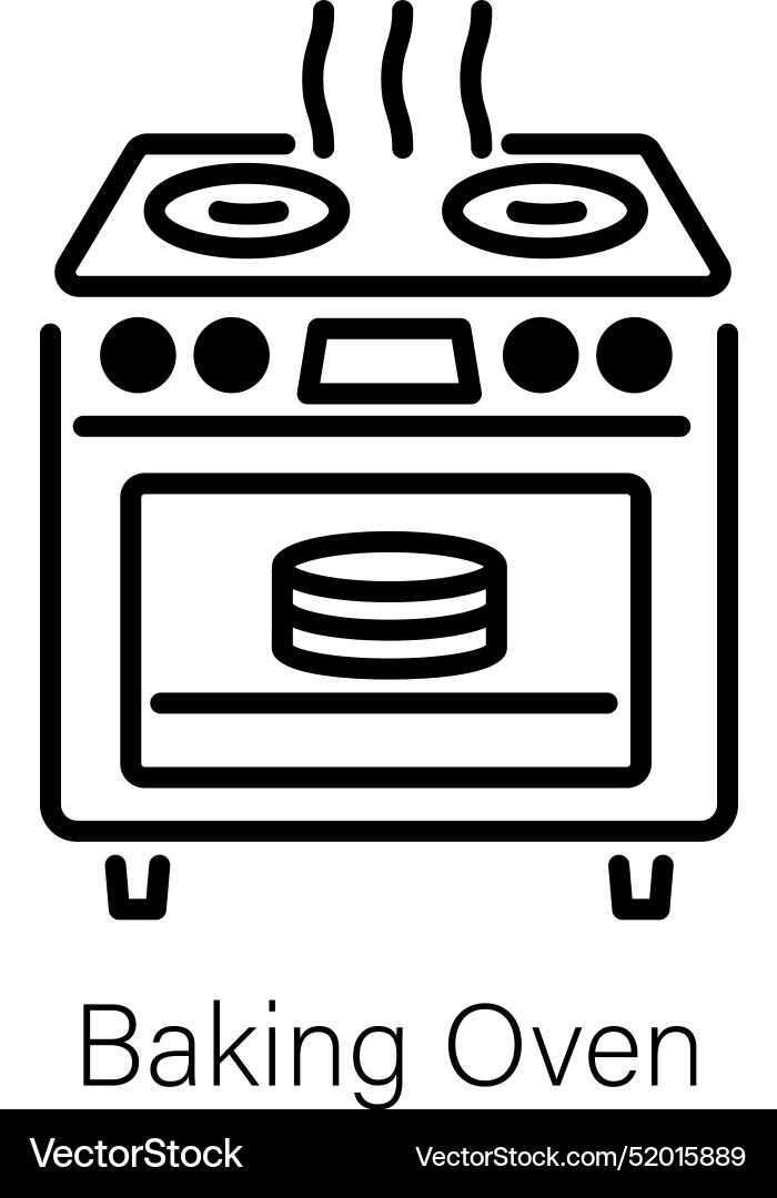 Baking oven Royalty Free Vector Image - VectorStock
