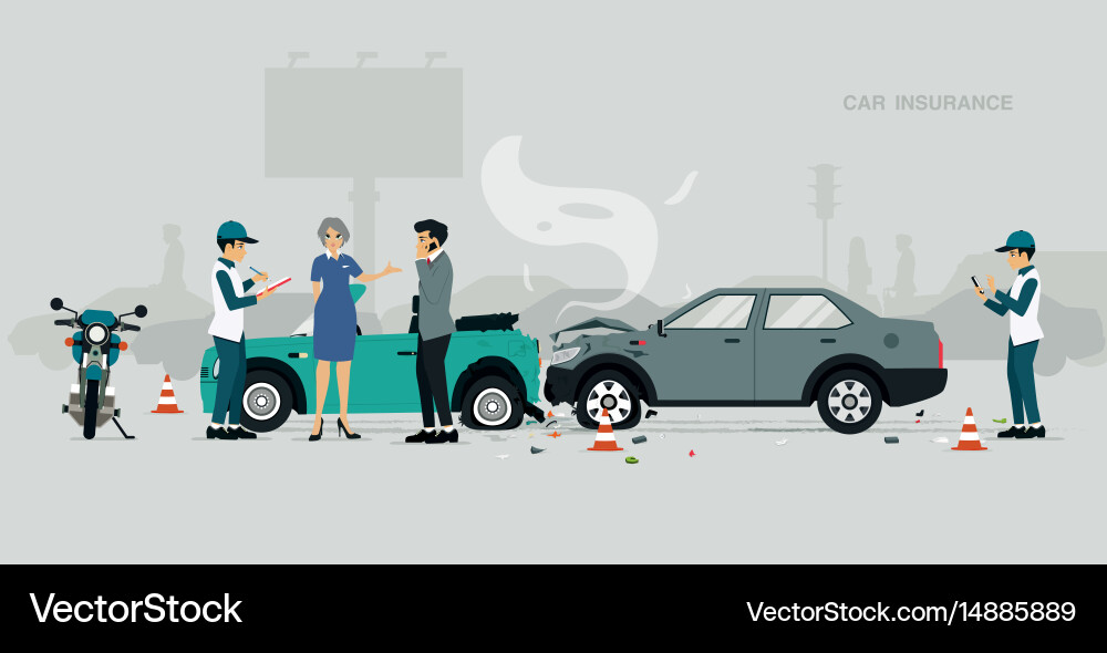 Car insurance Royalty Free Vector Image - VectorStock