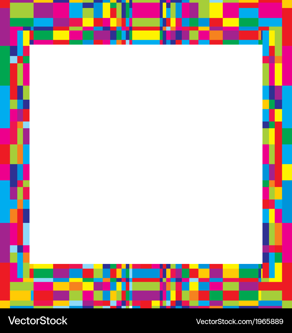 Colorful frame design Royalty Free Vector Image