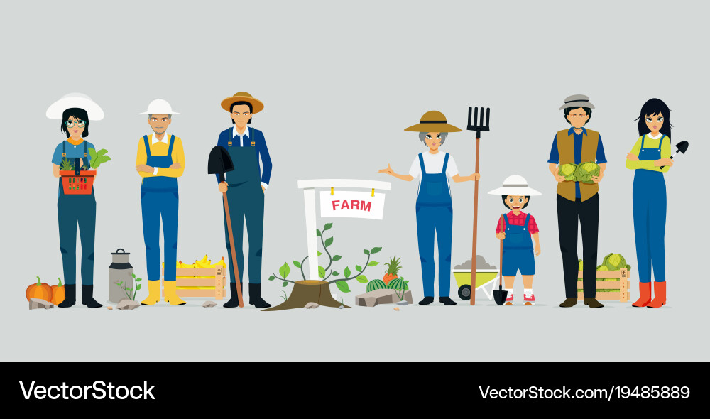 Farmer Royalty Free Vector Image - VectorStock