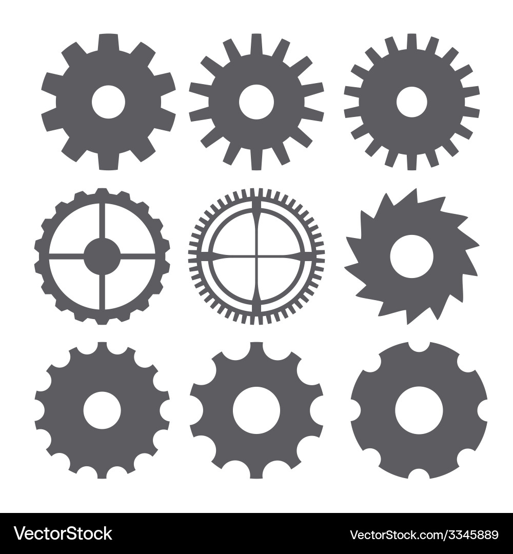 Gear design Royalty Free Vector Image - VectorStock