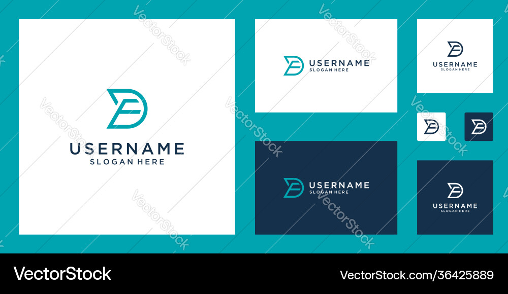 Logo design monogram Royalty Free Vector Image