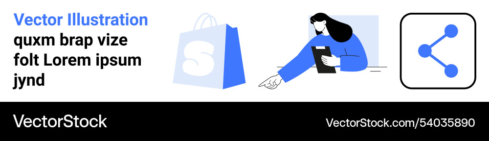 E-commerce shopping with mobile app and social Vector Image