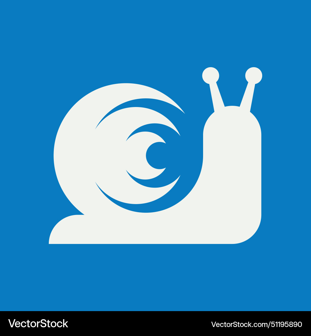Snail logo Royalty Free Vector Image - VectorStock