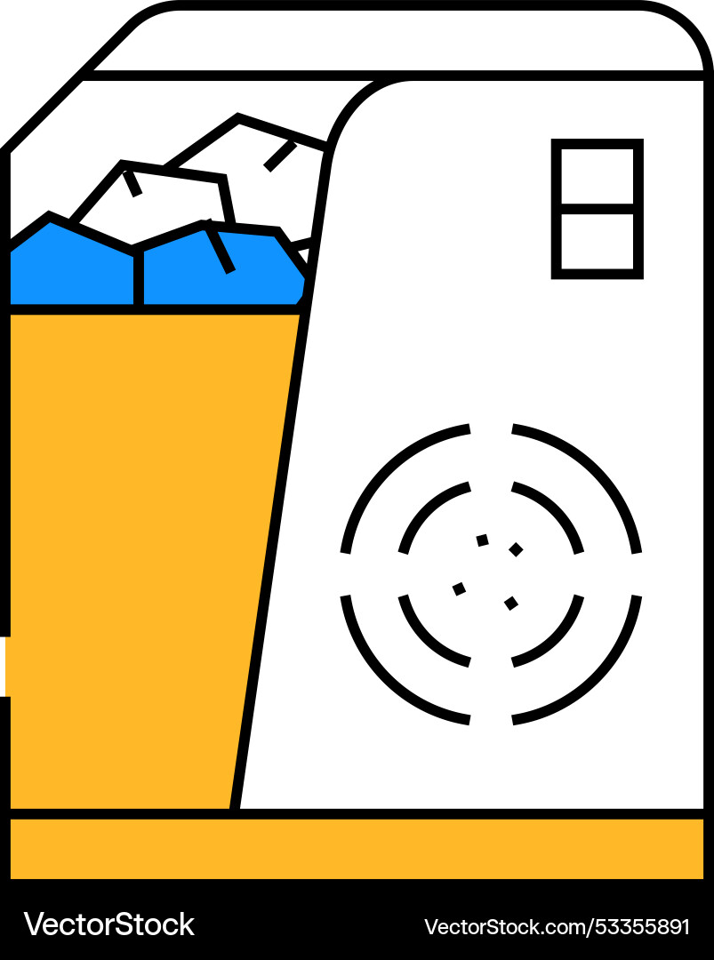 Ice maker icon color Royalty Free Vector Image