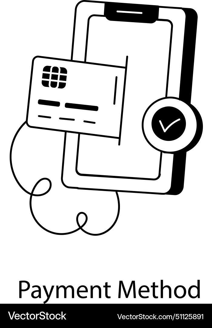 Payment method Royalty Free Vector Image - VectorStock