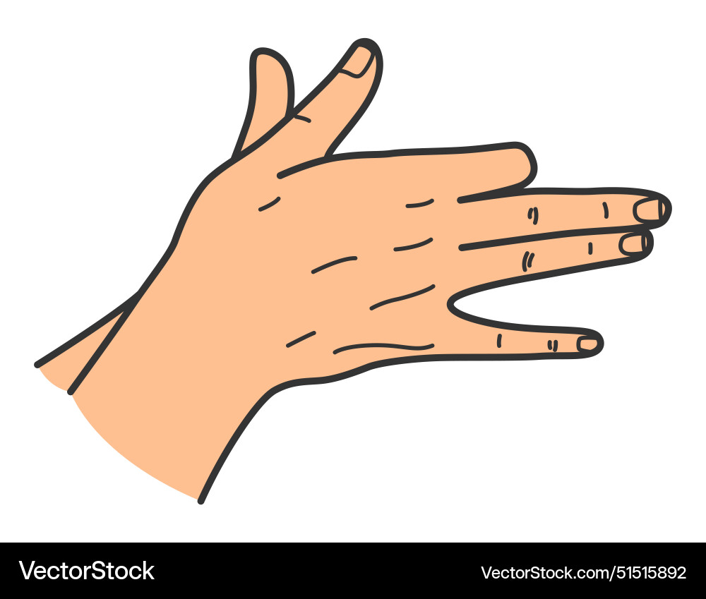Hand gesture gaming animal puppet from Royalty Free Vector