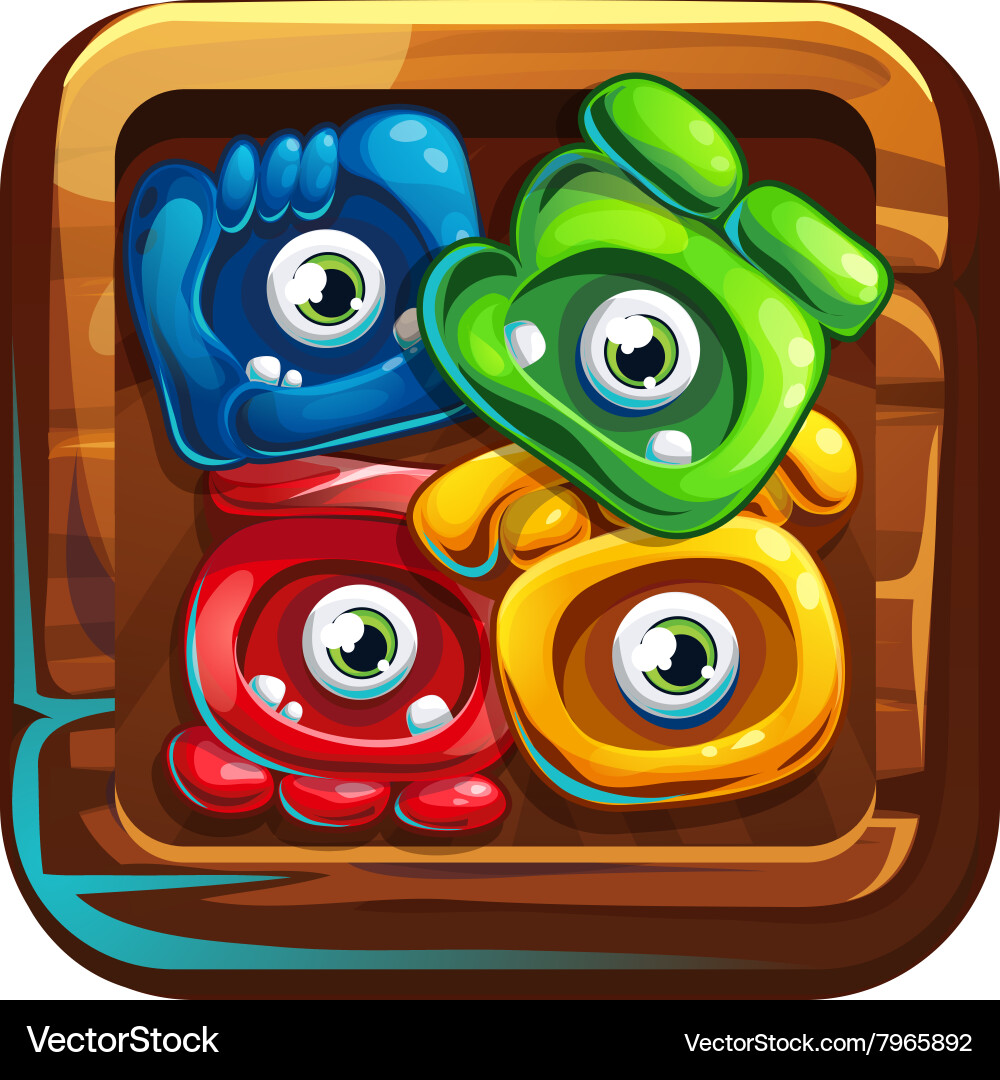 Icon jungle shamans for computer game Royalty Free Vector