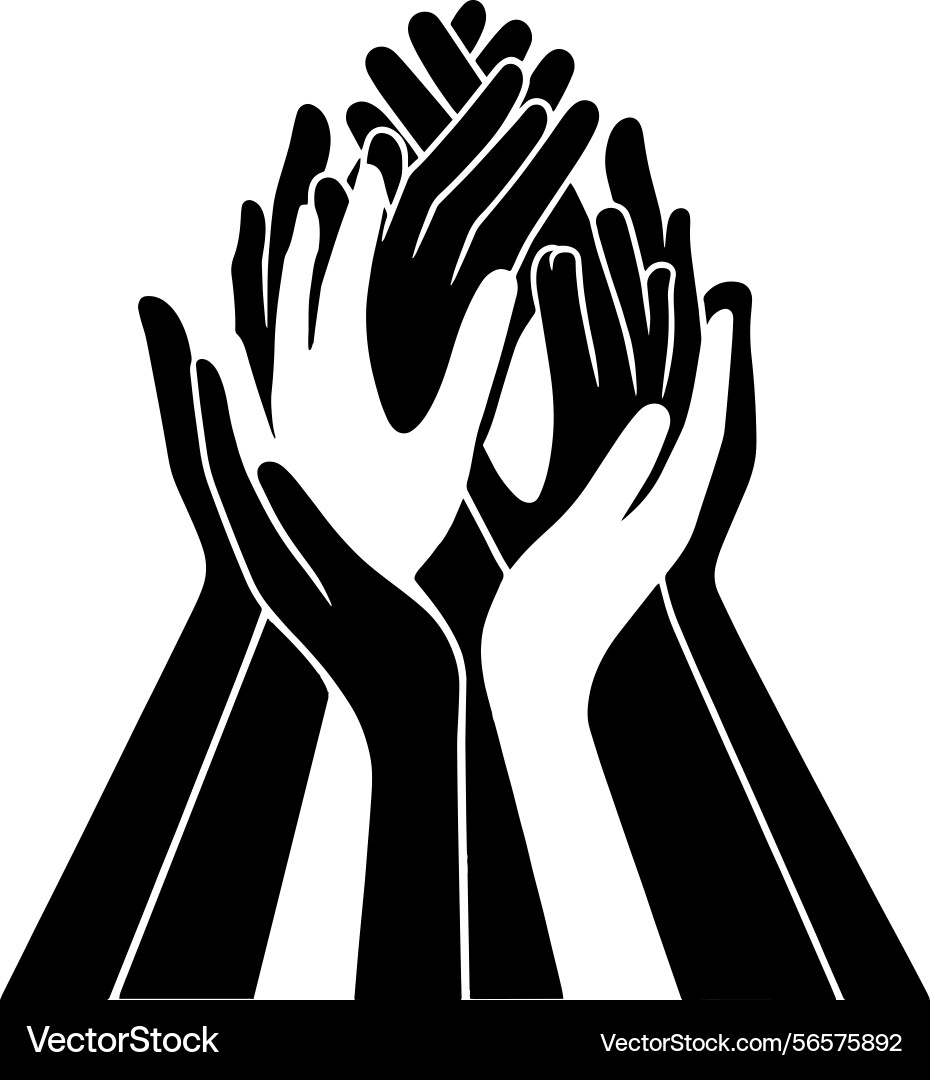 Simple icon of a multiculturalism logo design Vector Image