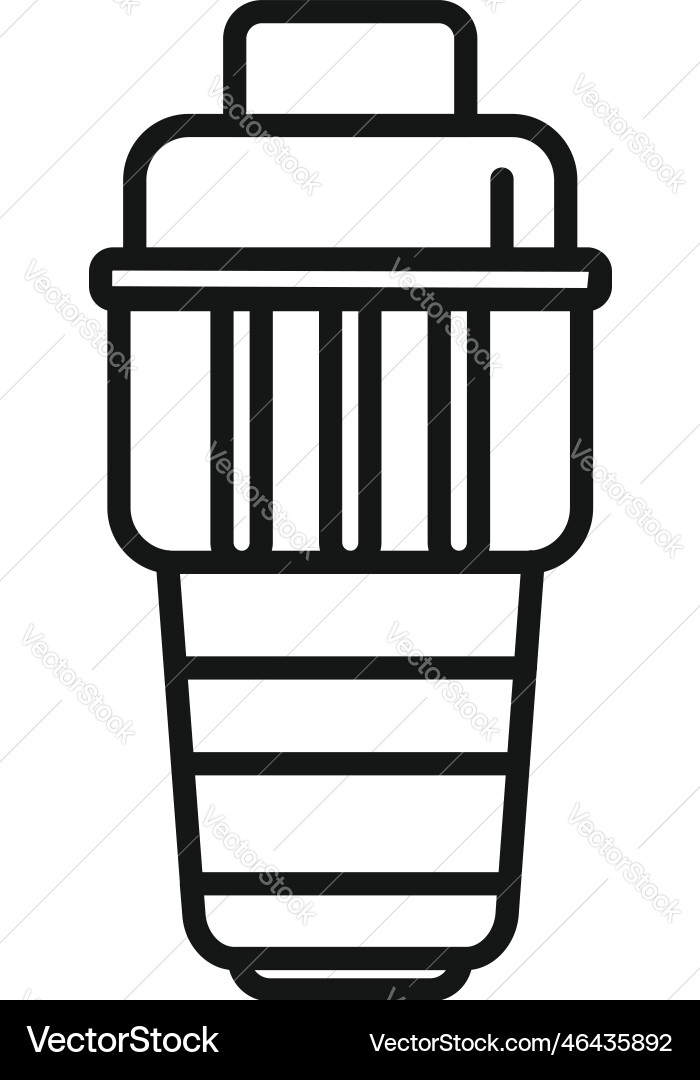 Tank filter icon outline water treatment Vector Image