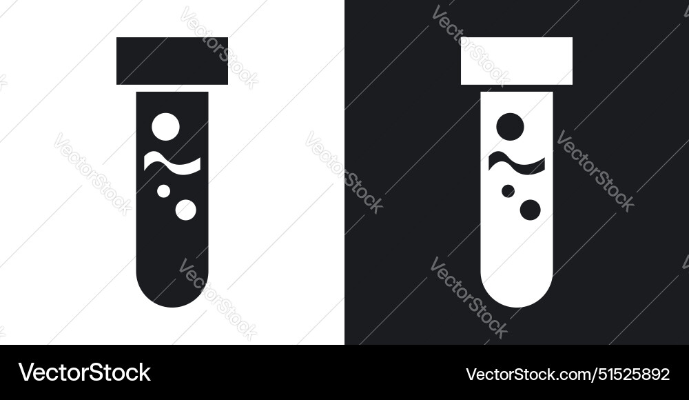 Test tube icon Royalty Free Vector Image - VectorStock