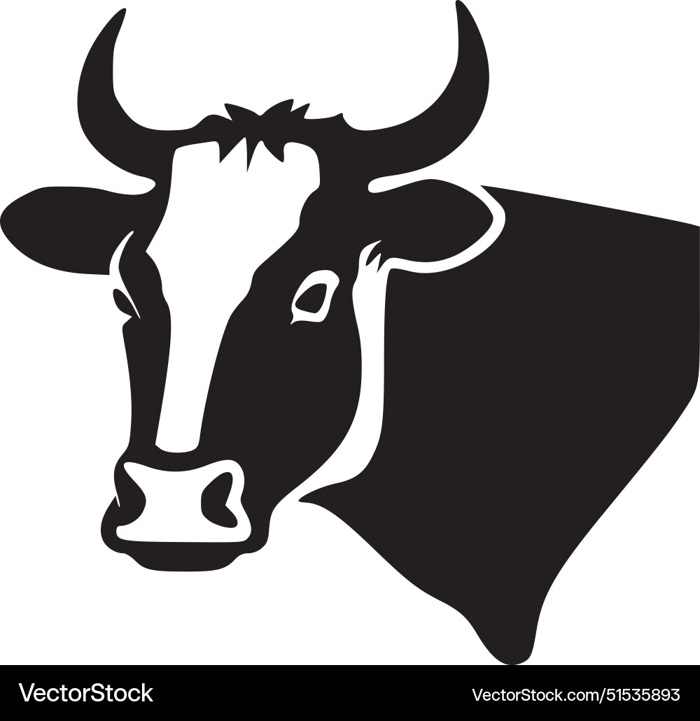 Cowhide - minimalist and flat logo Royalty Free Vector Image