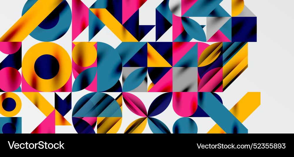 Geometric neo patterns abstract background for Vector Image