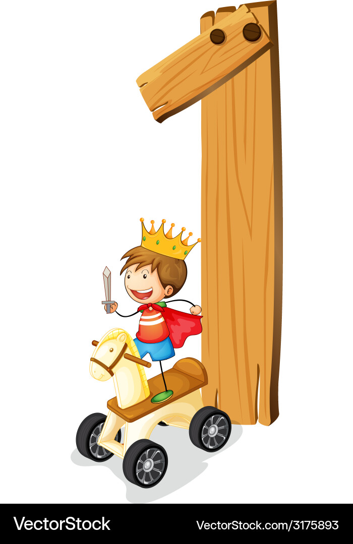 Number one Royalty Free Vector Image - VectorStock