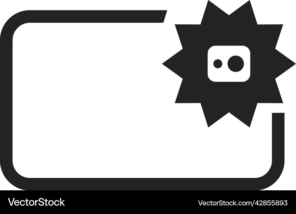 Smartphone Camera Flash Icon Royalty Free Vector Image