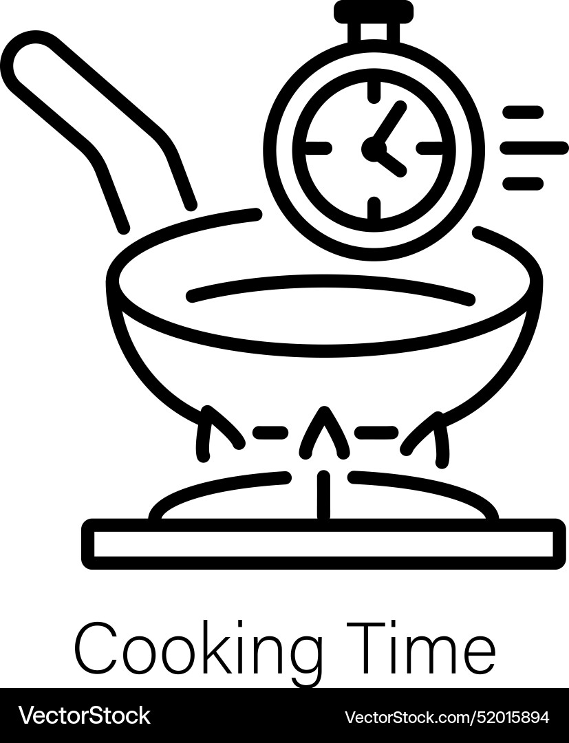 Cooking time Royalty Free Vector Image - VectorStock