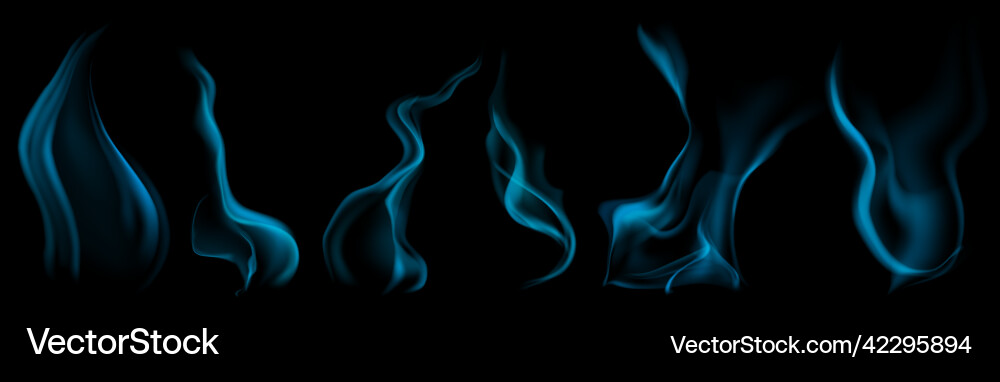 Smoke set Royalty Free Vector Image - VectorStock