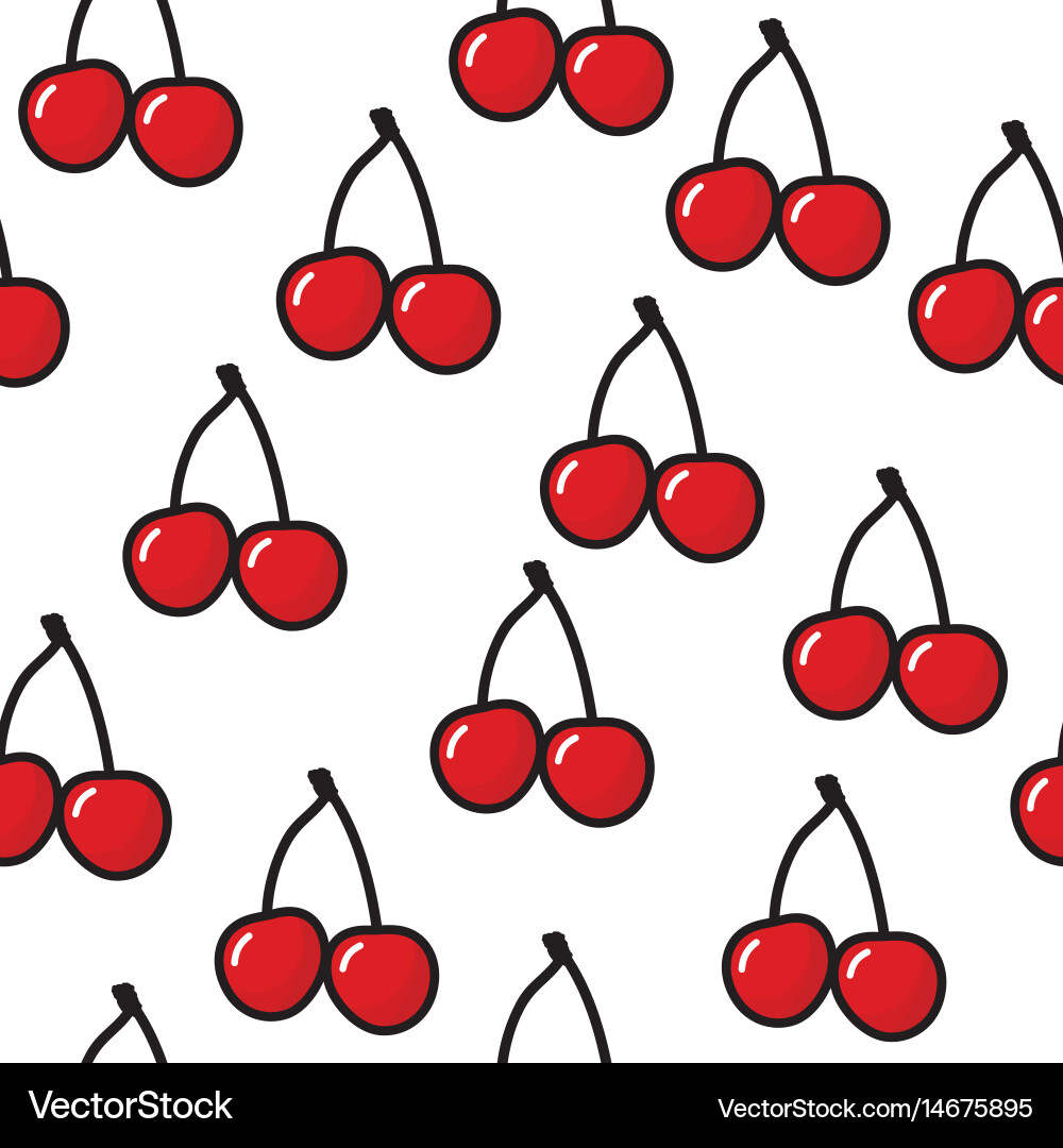 Cherries Royalty Free Vector Image - VectorStock