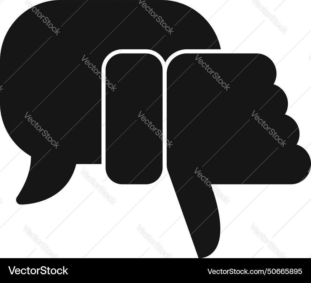 Critical message thinking icon simple talk Vector Image