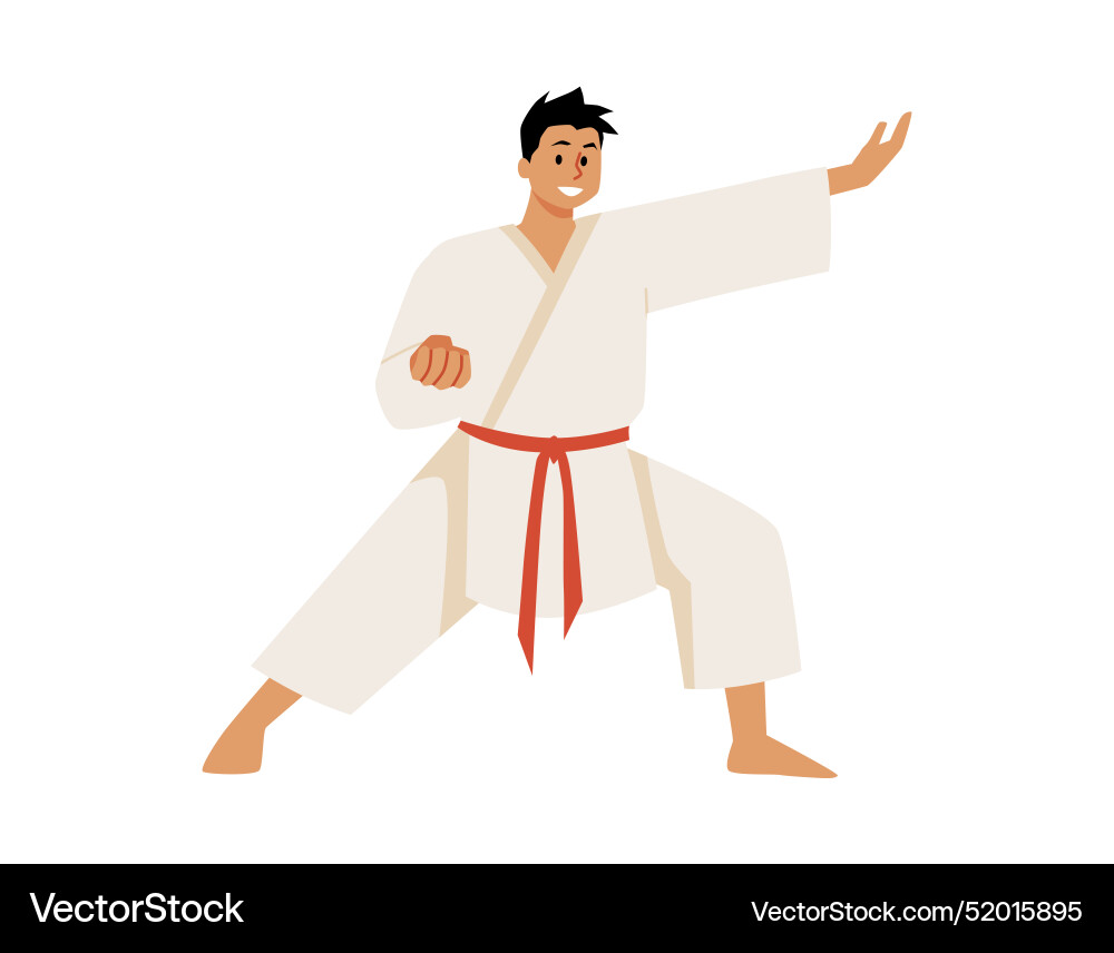 Martial arts karate Royalty Free Vector Image - VectorStock