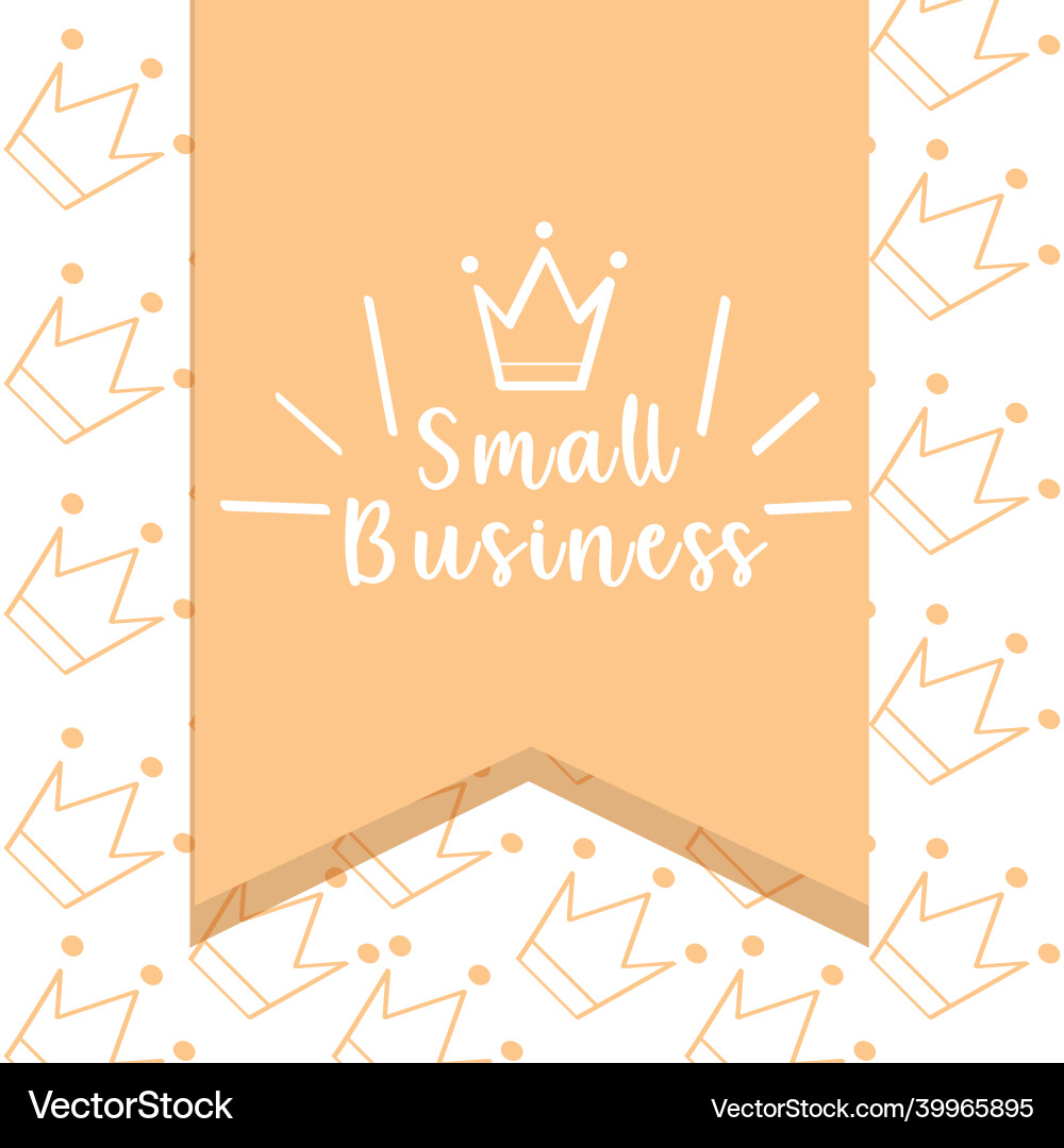 Small business support Royalty Free Vector Image
