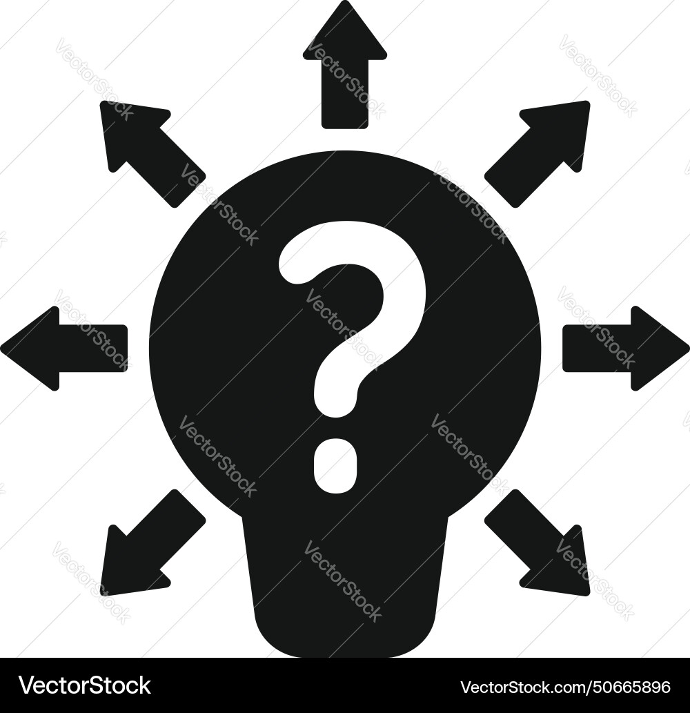 New idea critical thinking icon simple Royalty Free Vector