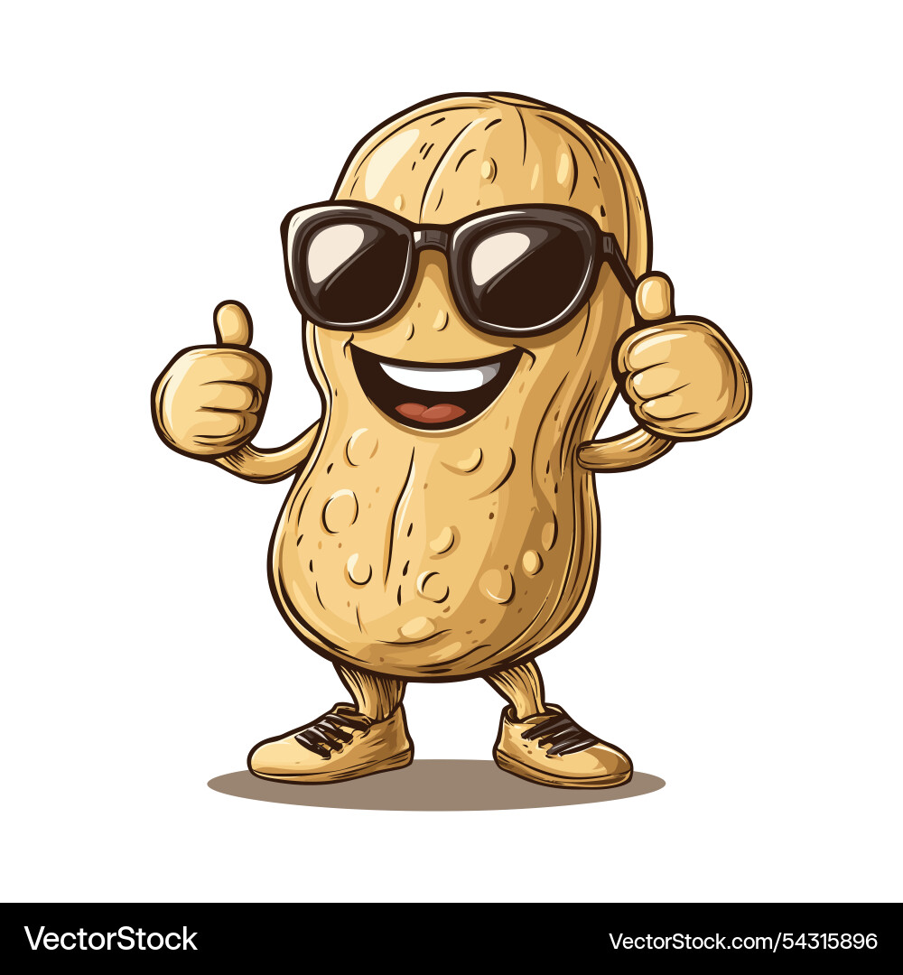 Peanut Royalty Free Vector Image - VectorStock