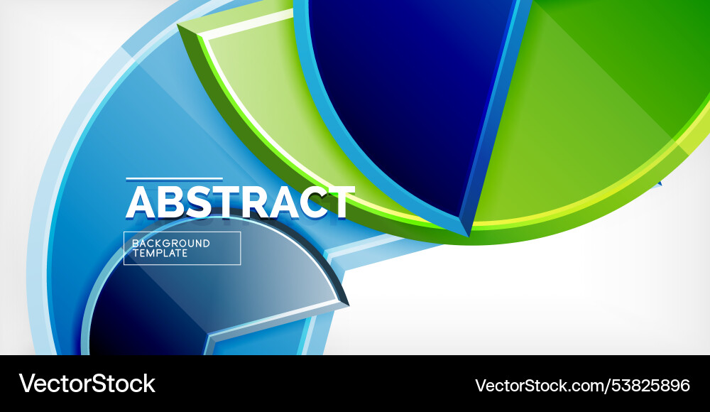 Trendy round shapes with triangular angle design Vector Image