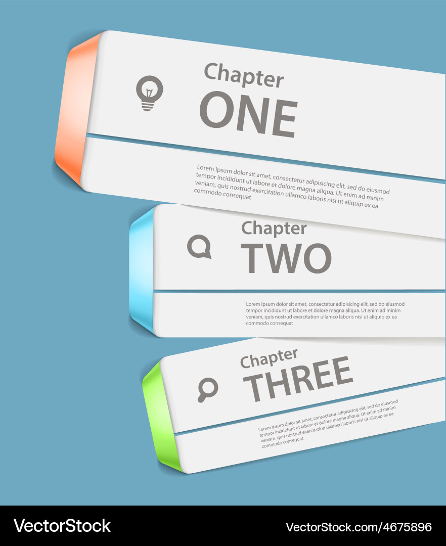 Website paper page design template Royalty Free Vector Image