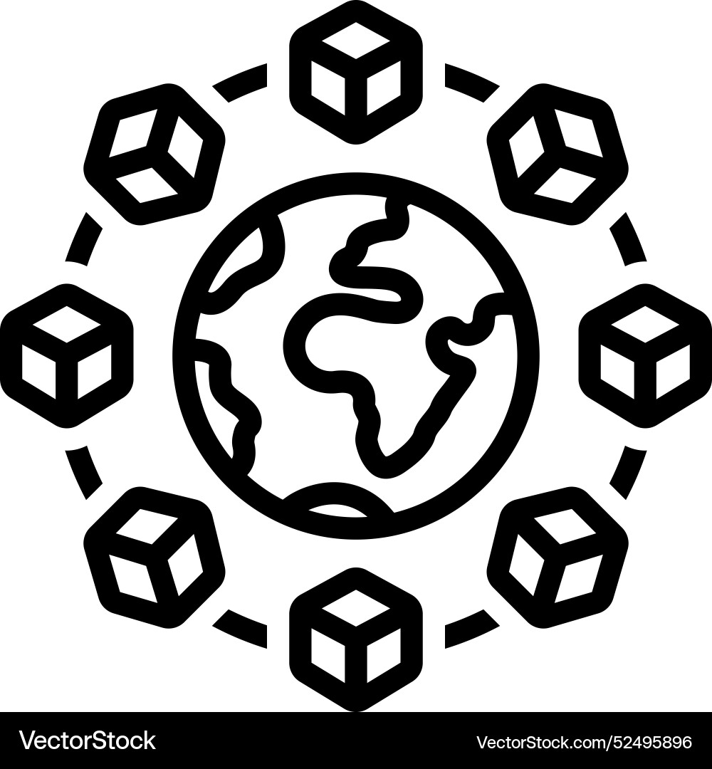 World wide delivery Royalty Free Vector Image - VectorStock