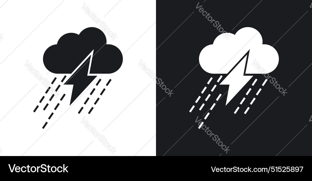 Thunderstorm icon Royalty Free Vector Image - VectorStock
