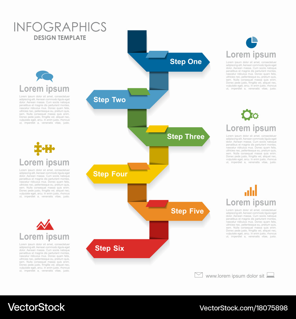 Infographic template can be used for workflow Vector Image