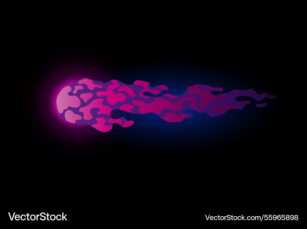 Speed effect cartoon vfx comic line blaster shot Vector Image