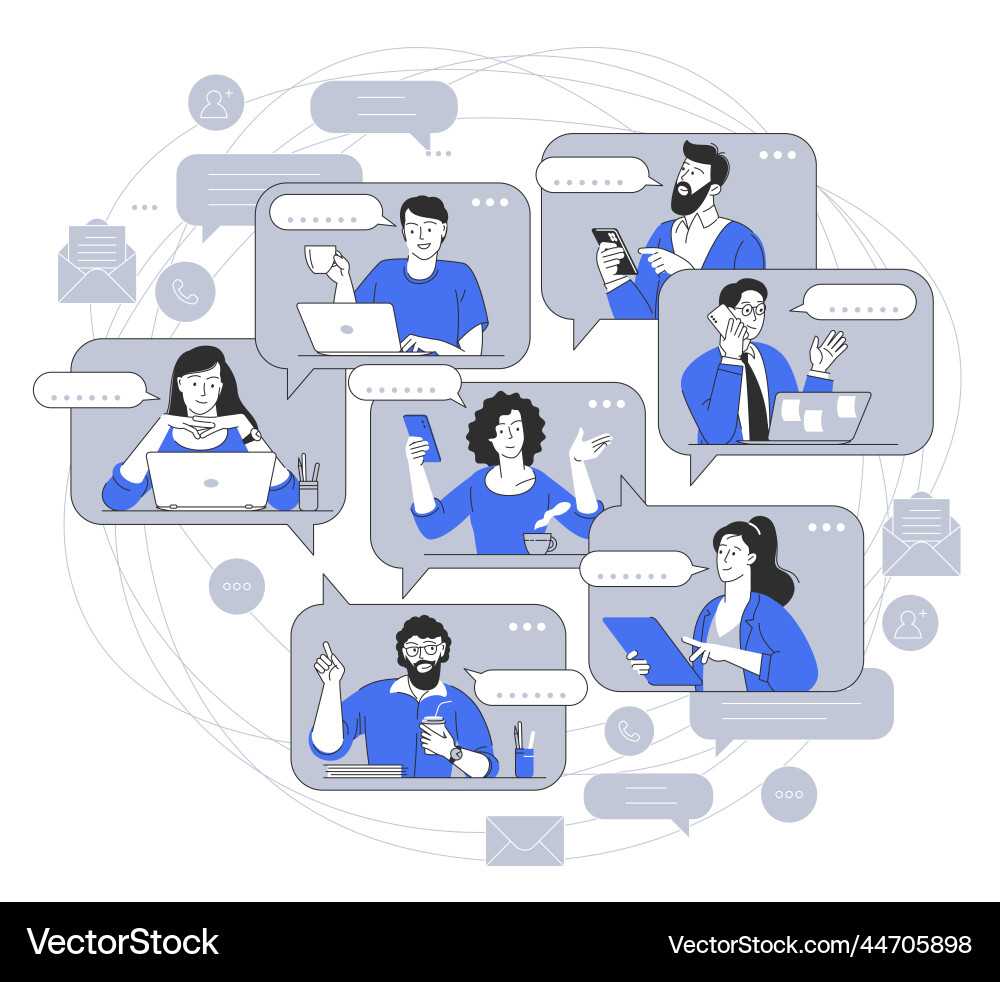 Teamwork business collection Royalty Free Vector Image