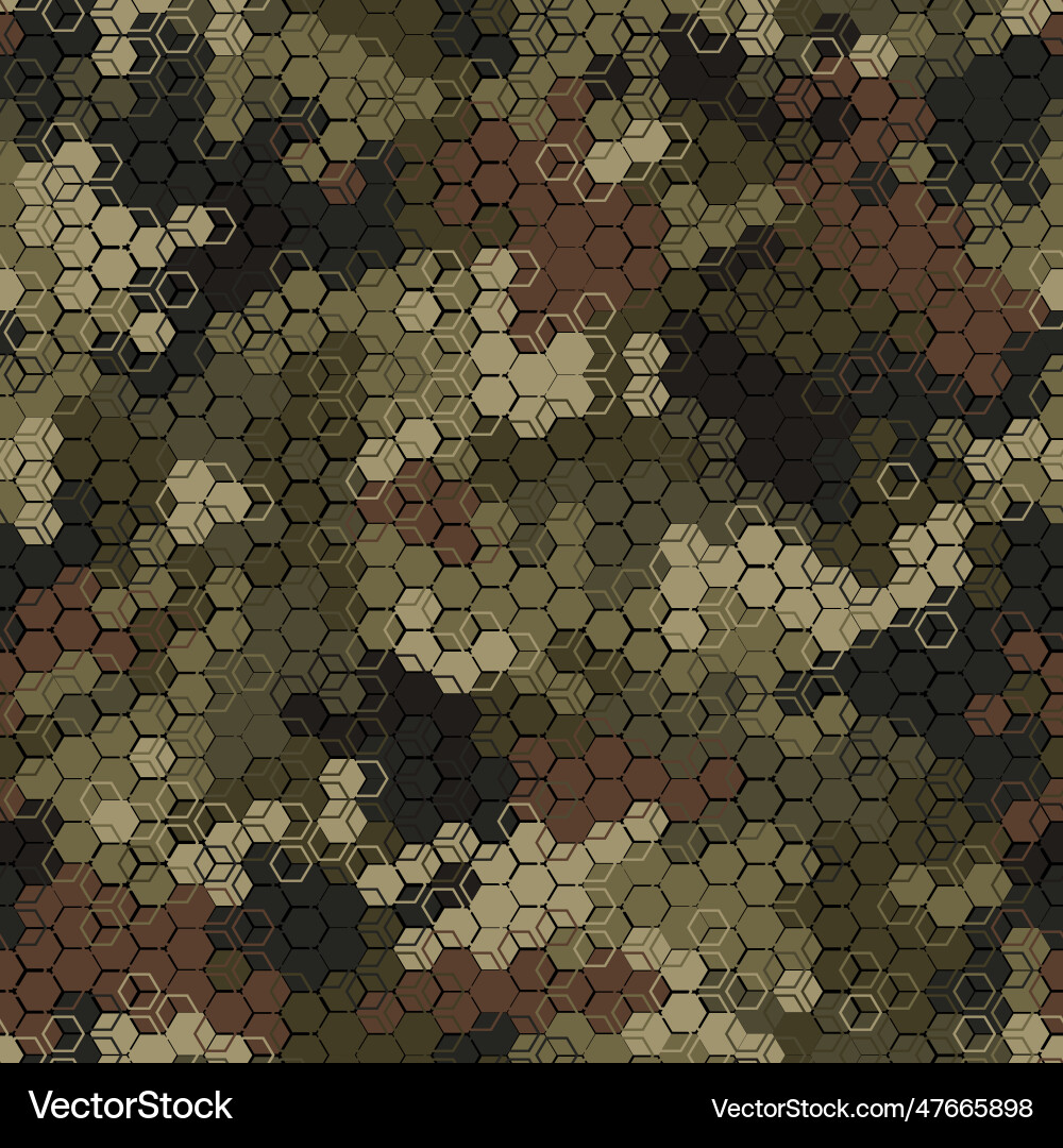 Texture military camouflage seamless pattern Vector Image