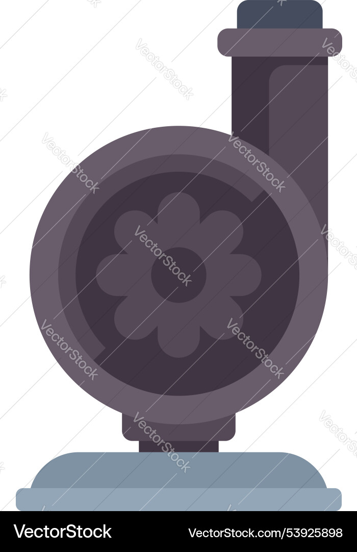 Water pump icon for irrigation system in flat Vector Image