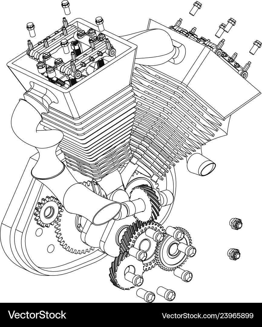 Motorcycle Motor Diagram