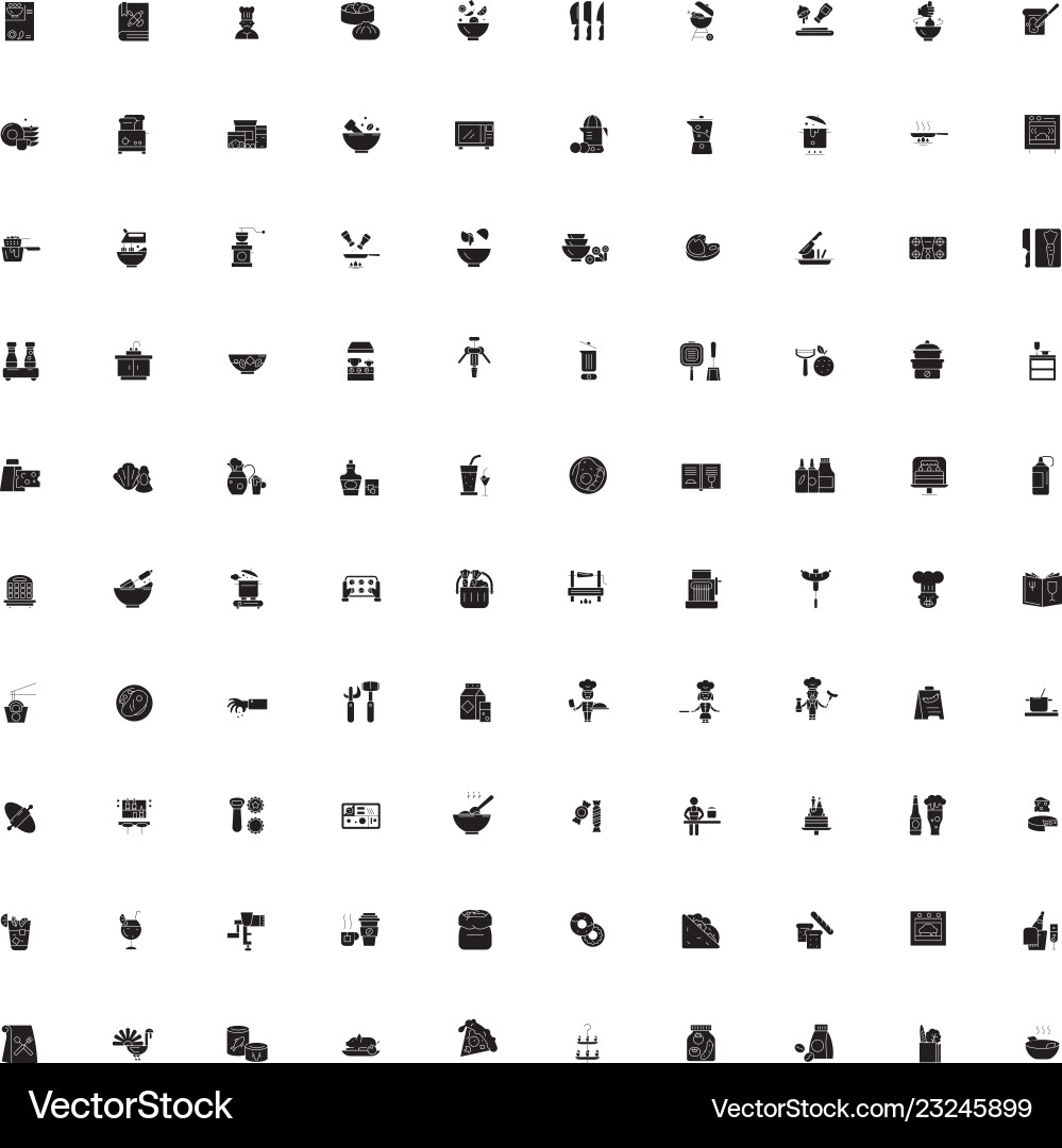 Ingredients mix black concept icon Royalty Free Vector Image