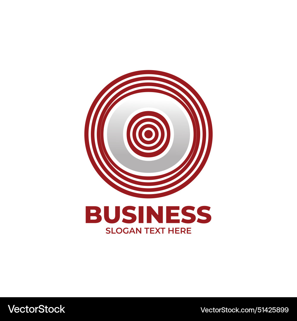 Letter o logo design with circle shape geometric Vector Image