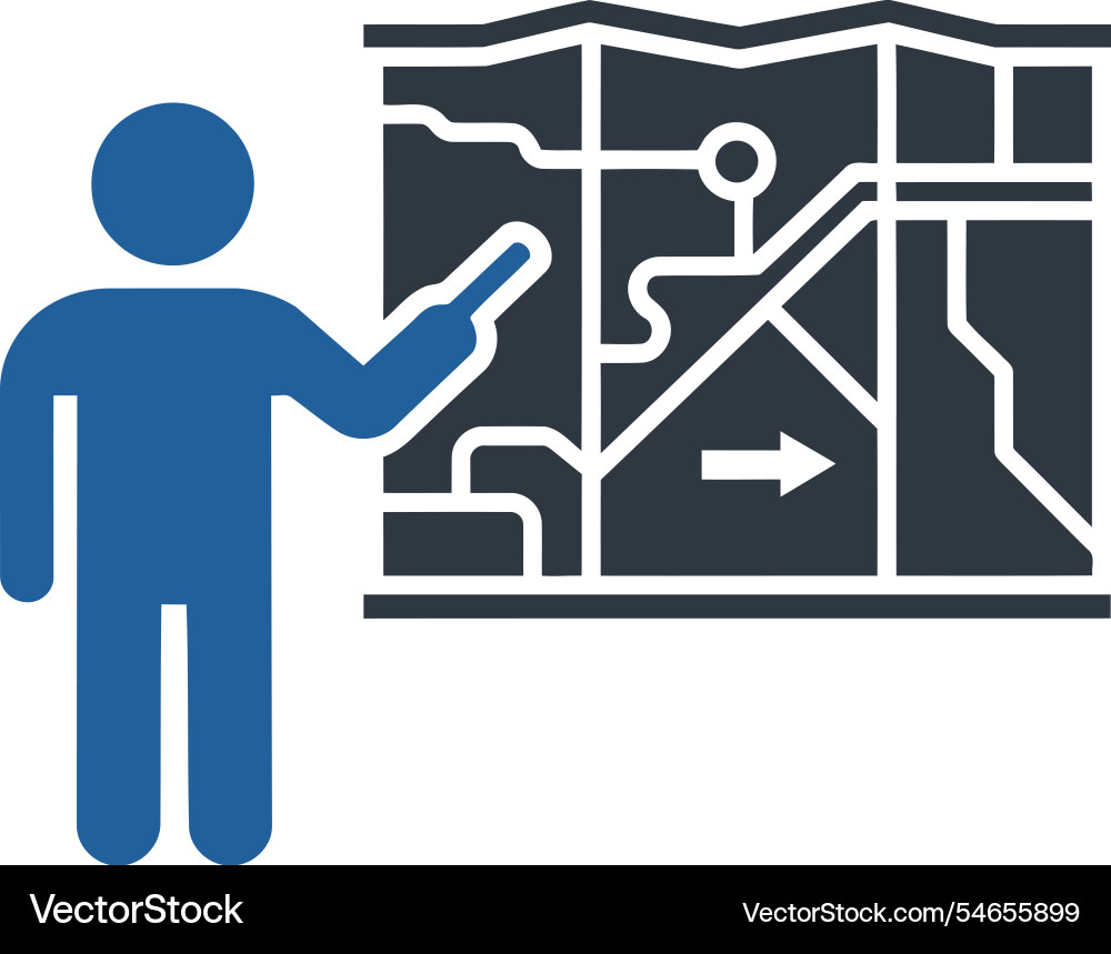 Map guide icon Royalty Free Vector Image - VectorStock