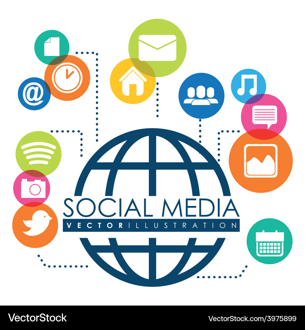 Social media Royalty Free Vector Image - VectorStock