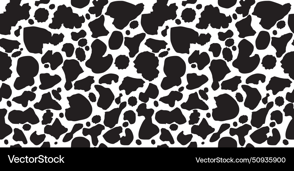 Dalmatian seamless pattern with spots dotted Vector Image