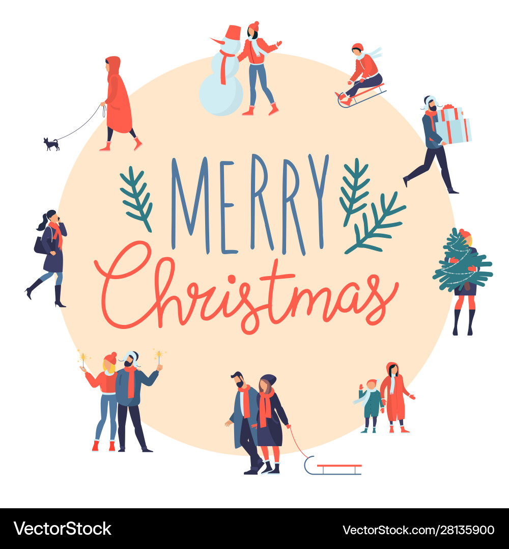 Winter Holiday Celebration Royalty Free Vector Image