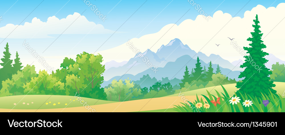 Forest banner Royalty Free Vector Image - VectorStock