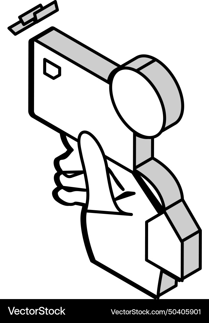 Overdraft payment isometric icon Royalty Free Vector Image